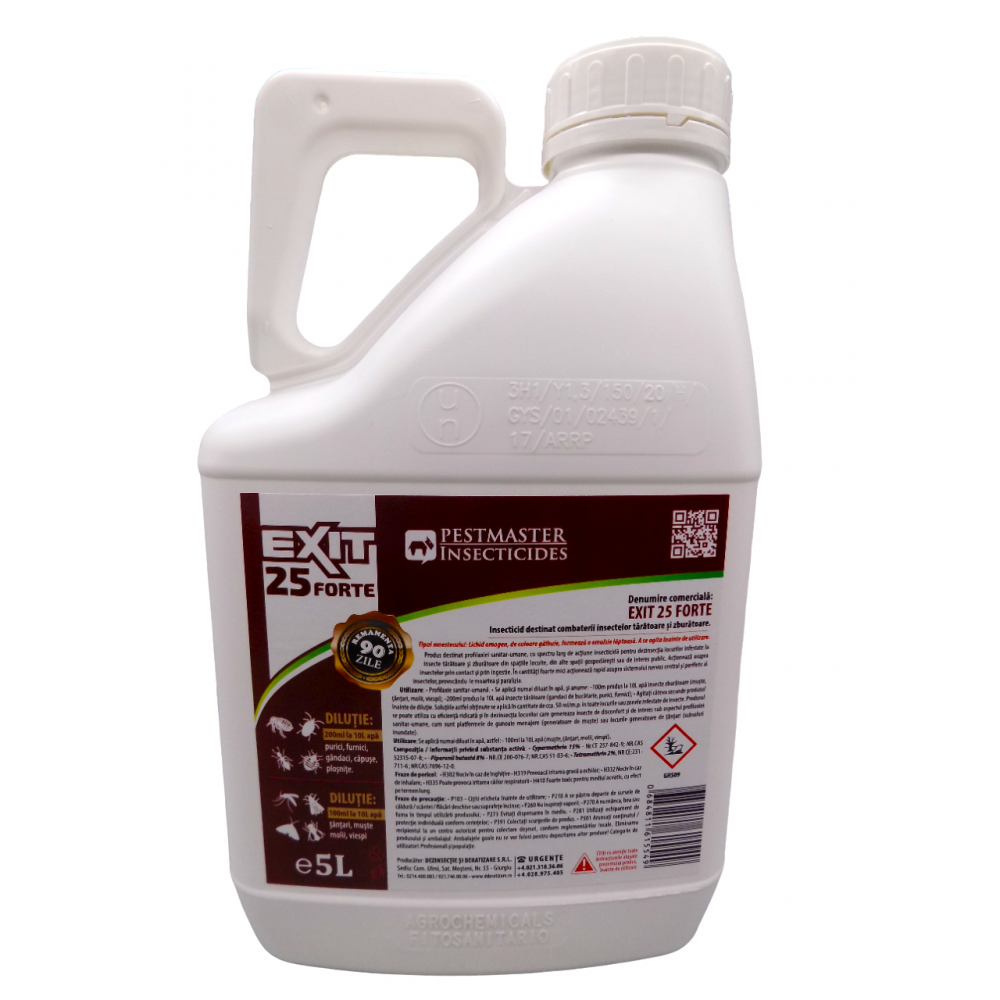 Exit 25 FORTE, 5 L - Insecticid profesional cu efect de soc