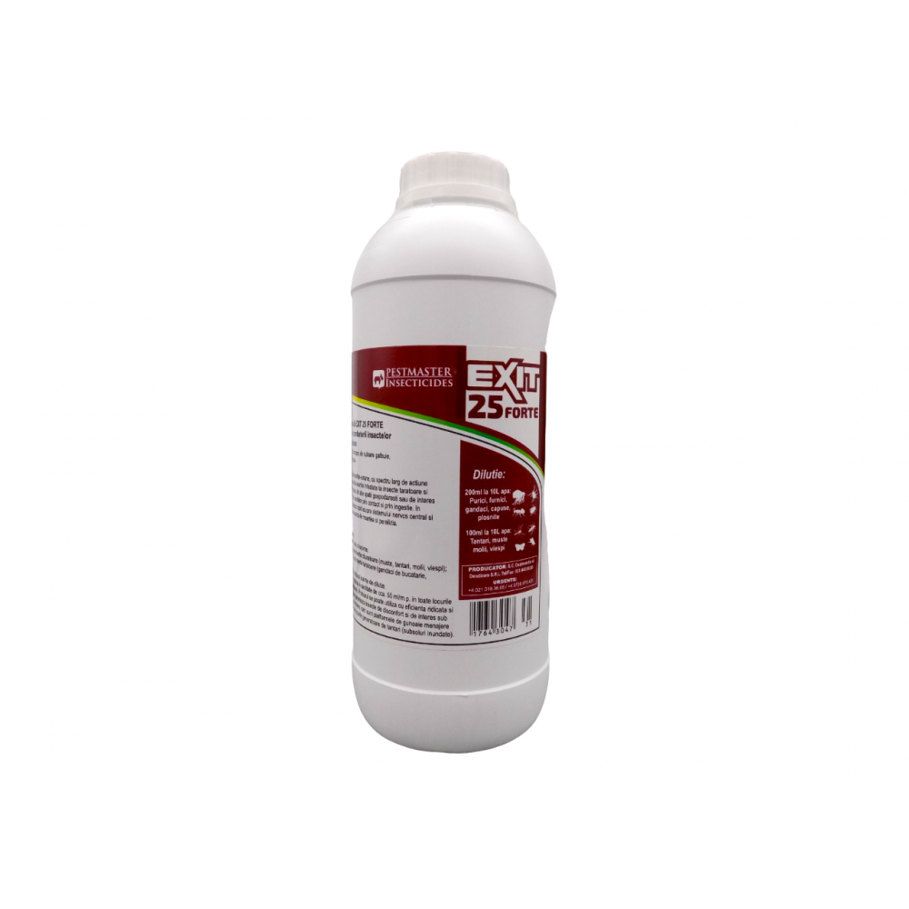 Exit 25 FORTE 1 L - Insecticid profesional, cu combatere rapida