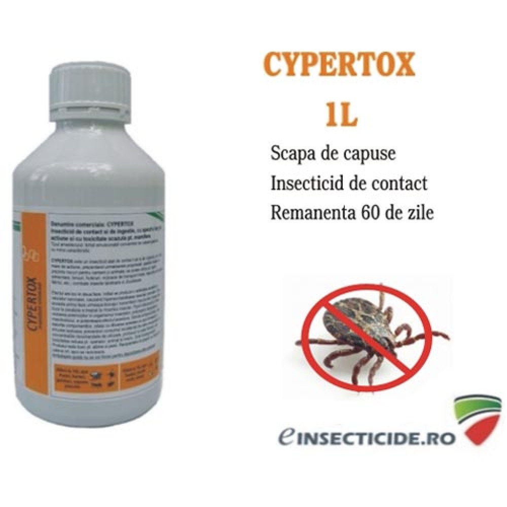 Scapa de capuse cu insecticiul de contact - Cypertox (1L)
