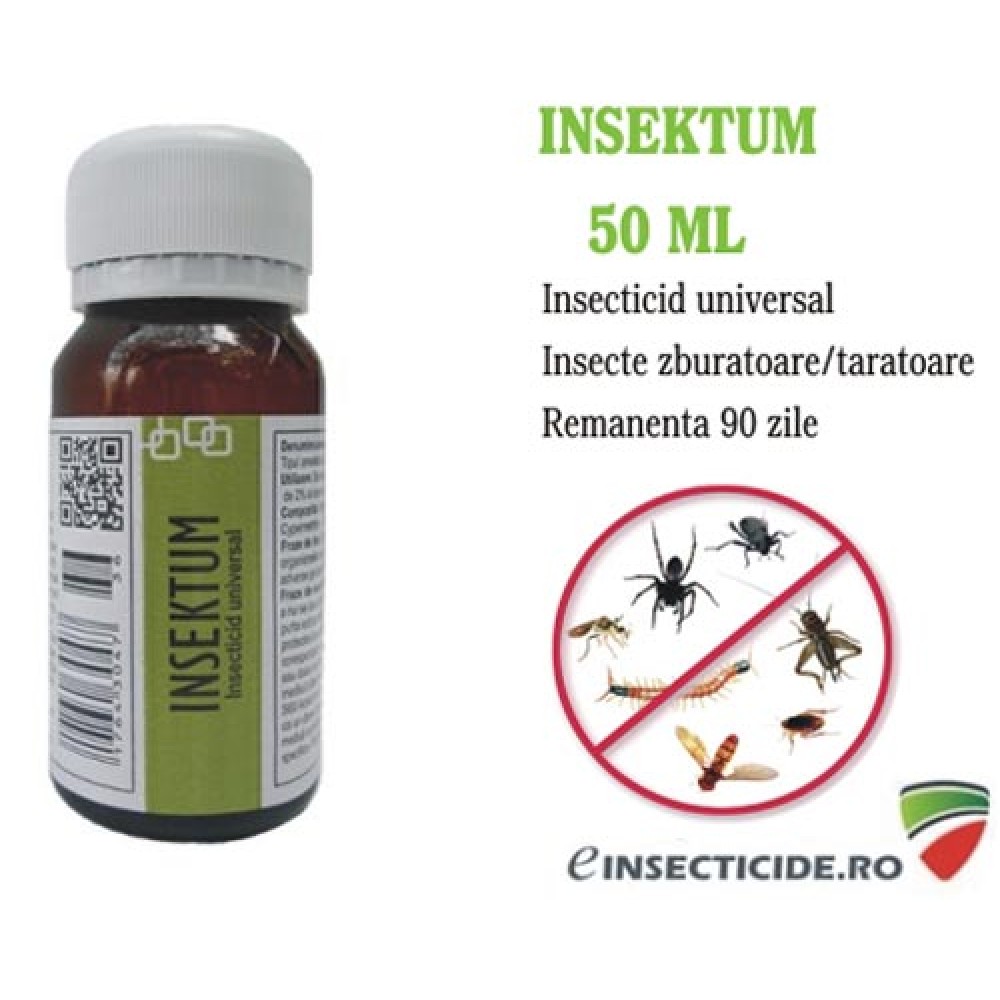 Insektum FORTE 50 ml- Insecticid pentru purici, tantari, muste, capuse