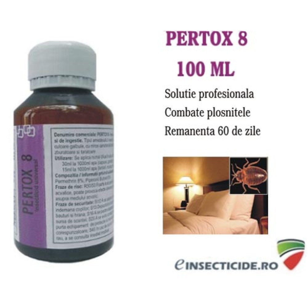 Insecticid anti plosnite cu remanenta 60 de zile - Pertox 8 (100 ml)